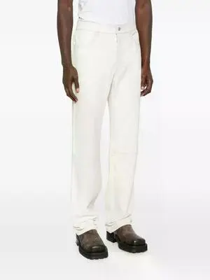 COLE BUXTON Cracked-finish Trousers
