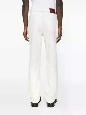COLE BUXTON Cracked-finish Trousers
