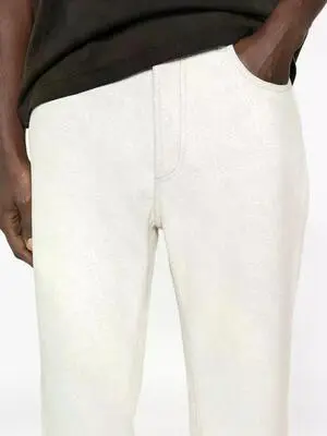 COLE BUXTON Cracked-finish Trousers