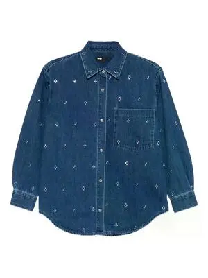 Maje Crystal-embellished Buttoned Shirt