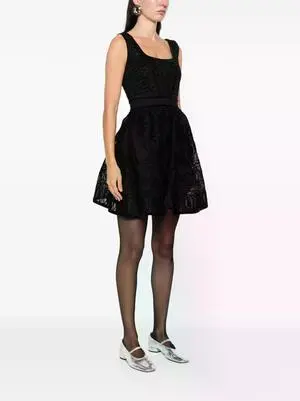 Maje Embroidered Mini Dress