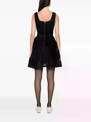 Maje Embroidered Mini Dress