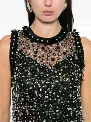 Maje Embellished Sleeveless Mini Dress