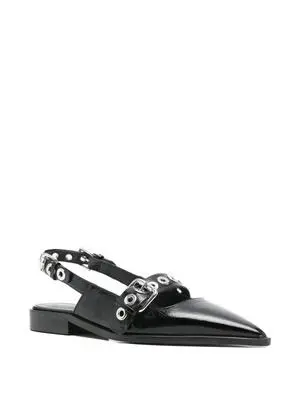 Maje Eyelet Strap Loafer
