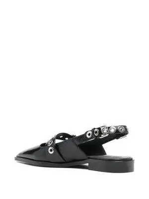 Maje Eyelet Strap Loafer