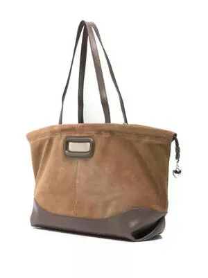 Maje Heart Charm Shoulder Bag - Brown
