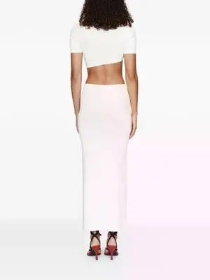 Christopher Esber Cut-out Short-sleeve Top - White