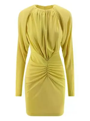 Yellow Ruched Dresses