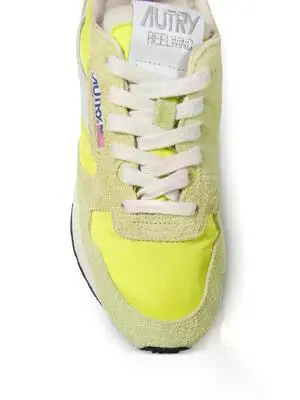 AUTRY Logo Lace-up Sneakers - Yellow