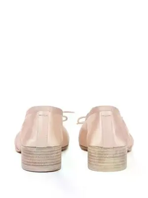 MAISON MARGIELA Tabi Satin Ballerinas With Bow Detailing - Pink