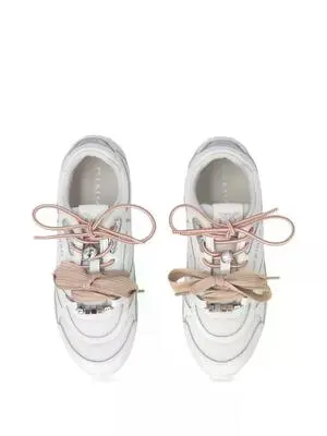 Pinko Yulia Logo Lettering Sneakers - White