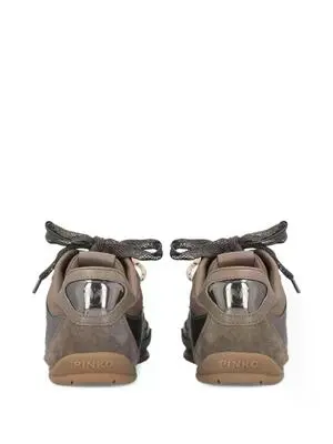 Pinko Lace-up Sneakers - Brown