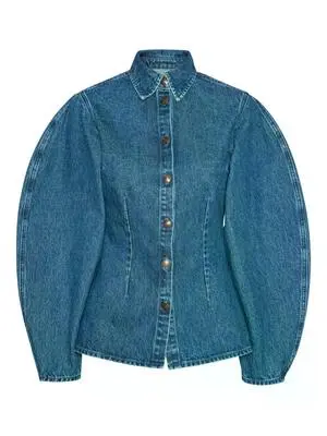 Rotate By Birger Christensen Curved Hem Shirts For Women