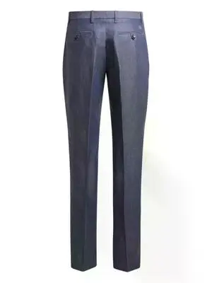 Etro Pleated Linen Trousers