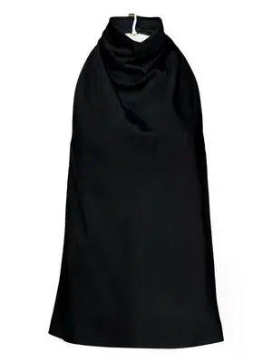 Stella McCartney Halterneck Satin Top - Black