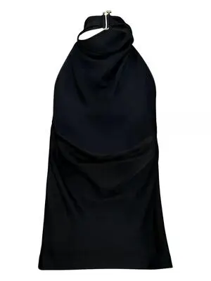 Stella McCartney Halterneck Satin Top - Black