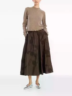 ROTATE BY BIRGER CHRISTENSEN Floral Maxi Skirt - Brown