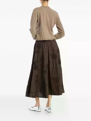 ROTATE BY BIRGER CHRISTENSEN Floral Maxi Skirt - Brown