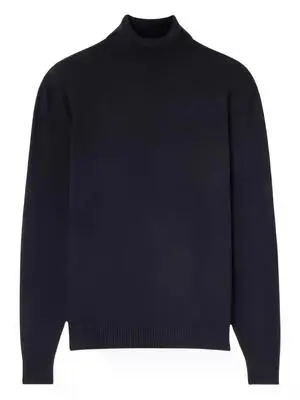 LARDINI Roll-neck Sweater - Blue