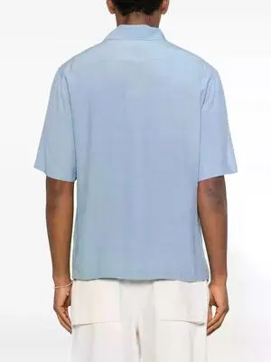 Sandro Horse-embroidered Shirt - Blue