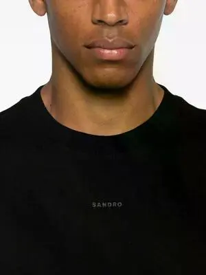 Sandro Cotton T-shirt - Black