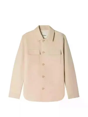 Sandro Oversized Buttoned Shirt With Flap Pockets