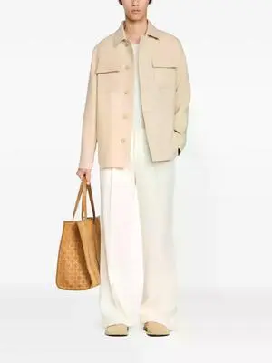 Sandro Oversized Buttoned Shirt With Flap Pockets