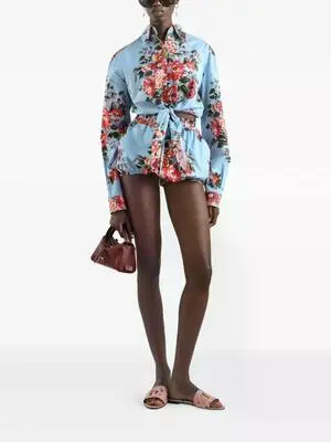 Dolce & Gabbana Floral-pattern Drawstring Shorts