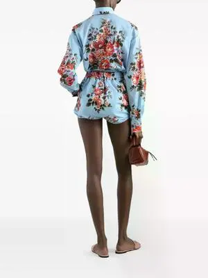 Dolce & Gabbana Floral-pattern Drawstring Shorts