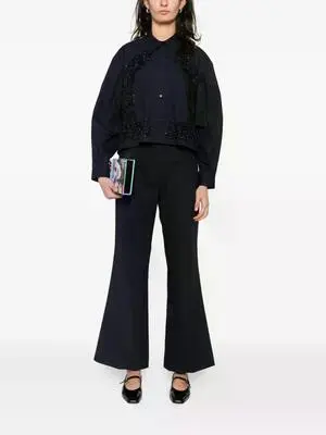 Sandro Embroidered Cotton Shirt