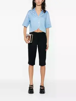Sandro Beaded Lapel Collar Shirt