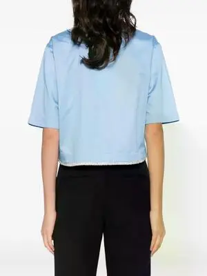 Sandro Beaded Lapel Collar Shirt