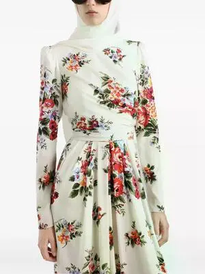 Dolce & Gabbana Flower Bouquet-print Maxi Dress