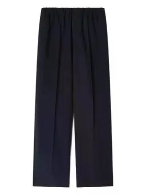 Sandro Elasticated Waist Wide-leg Trousers - Blue