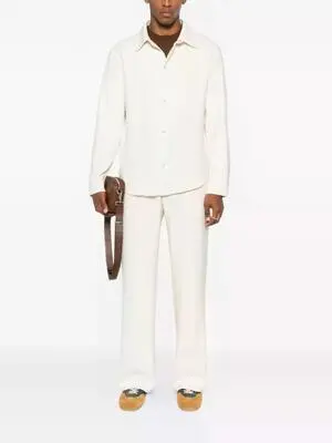 Sandro Long-sleeved Jersey Shirt - Neutrals