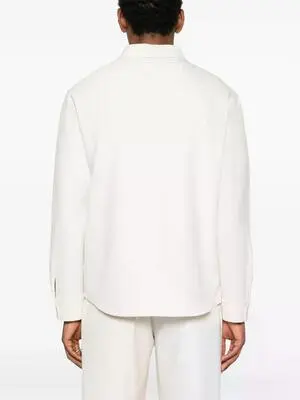 Sandro Long-sleeved Jersey Shirt - Neutrals