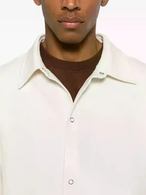 Sandro Long-sleeved Jersey Shirt - Neutrals