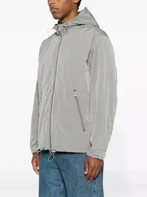 Sandro Hooded Jacket With Drawstrings - Grey
