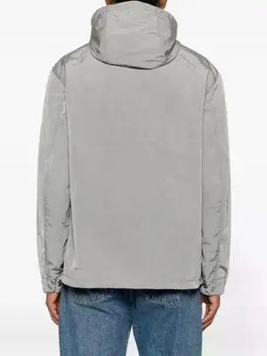 Sandro Hooded Jacket With Drawstrings - Grey