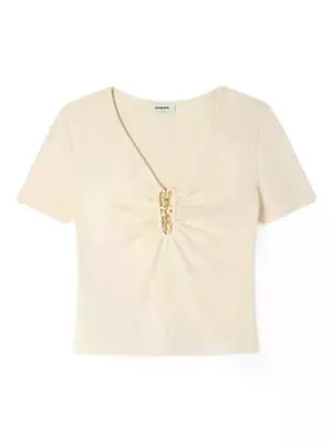 Sandro V Neck T-shirts For Women