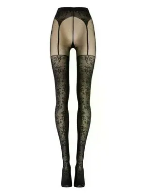 WOLFORD Passion Flower Floral Tights