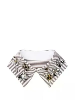 Dice Kayek Crystal-embellished Tie - Brown
