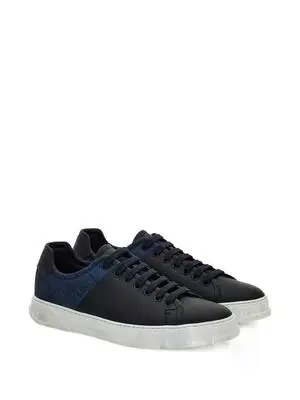 FERRAGAMO Logo-print Leather Sneakers