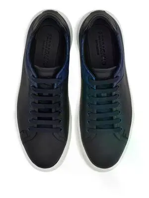 FERRAGAMO Logo-print Leather Sneakers