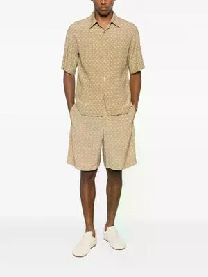 Sandro Geometric Patterned Shorts