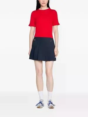 Sandro Contrast-collar Horse Top