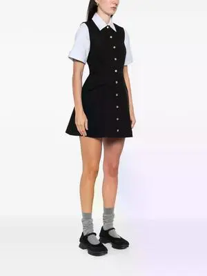 Sandro Button Short Dress" Mini Shirt Dress