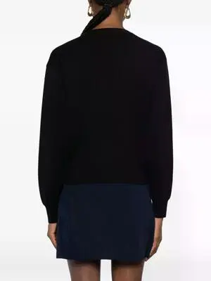 Sandro V-neck Long Sleeve Sweatshirt