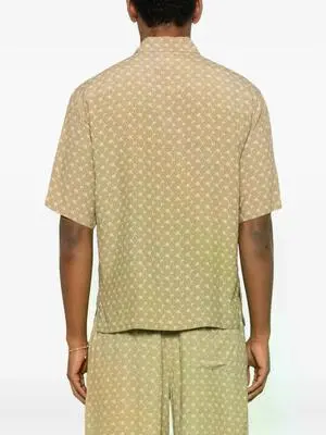 Sandro Loose-fit Chain Link Print Shirt - Neutrals