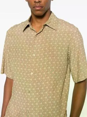 Sandro Loose-fit Chain Link Print Shirt - Neutrals